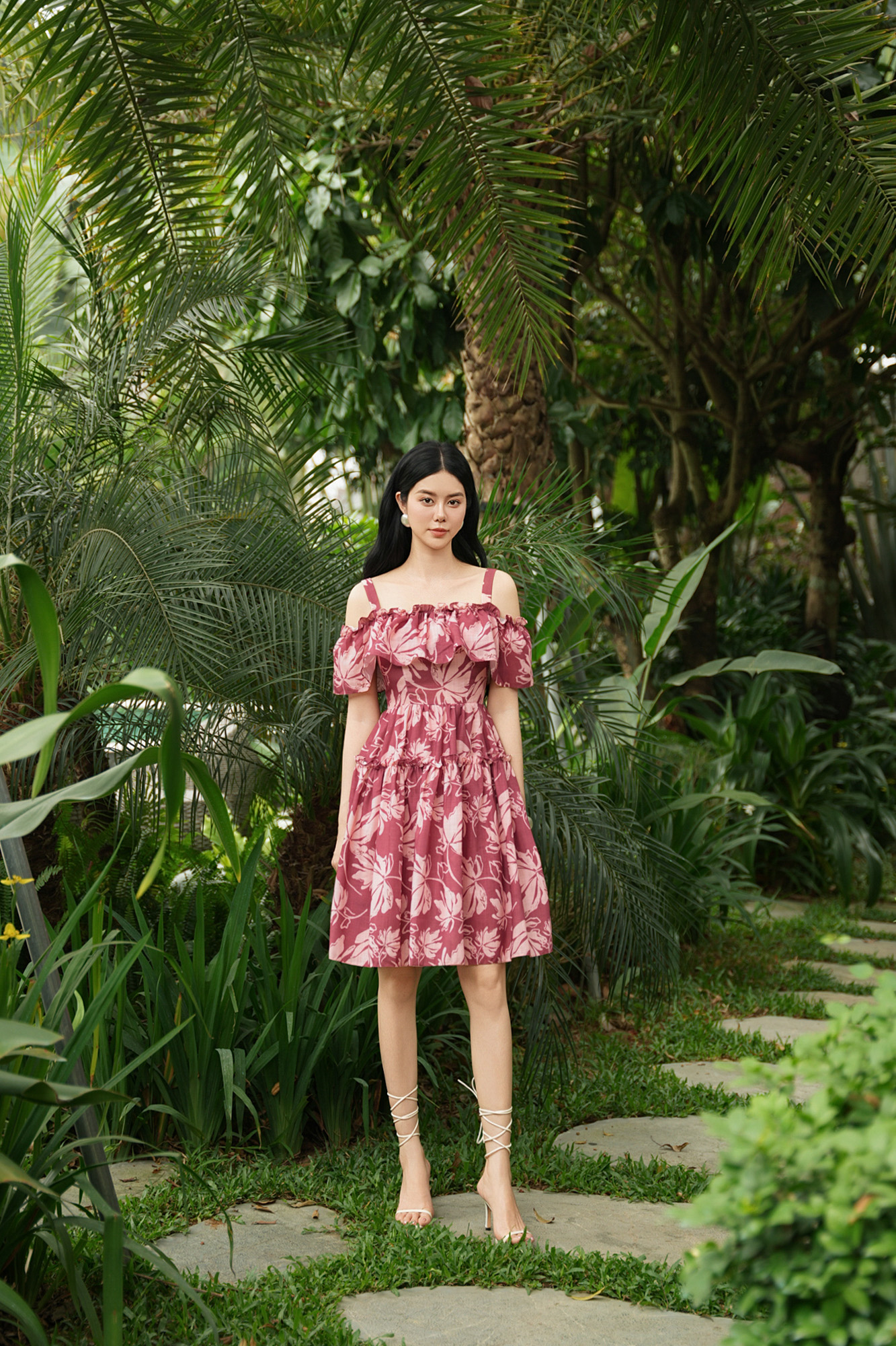 Váy Đầm - Brick Linen Mini Dress