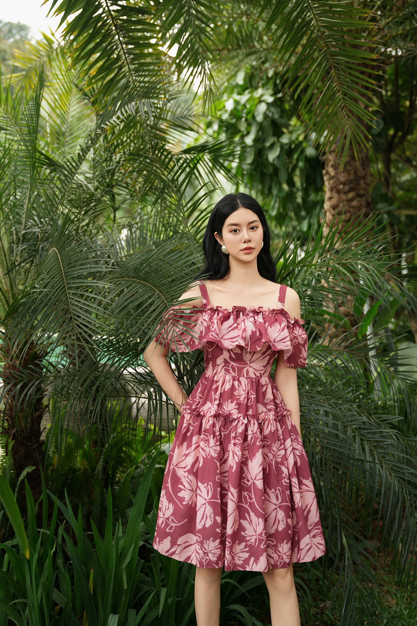 Váy Đầm - Brick Linen Mini Dress