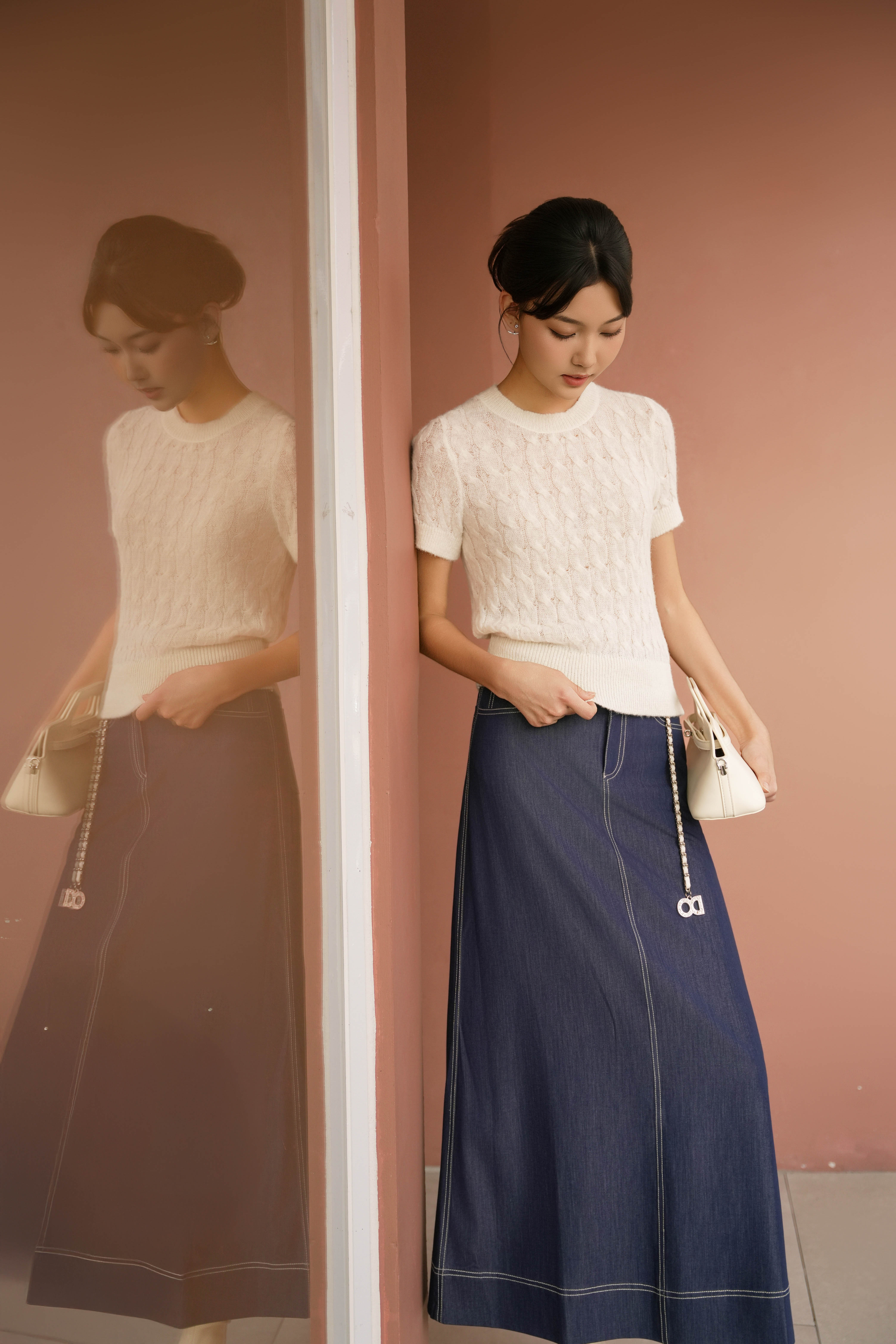 Áo nữ - Cable Knit Blouse